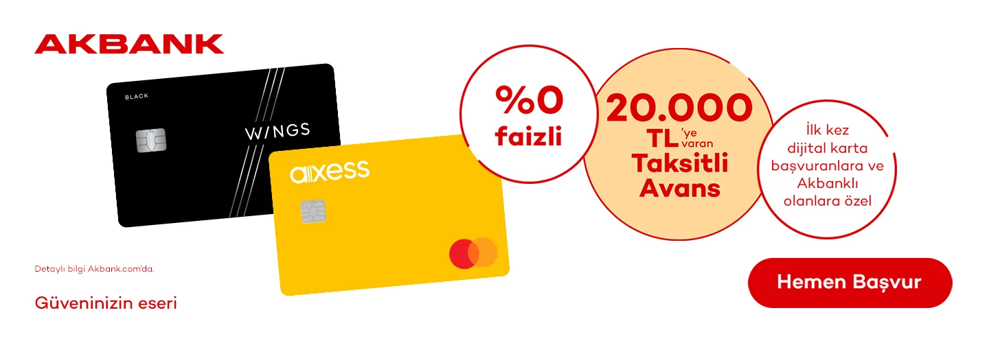 Akbank'tan Axess ile %0 Fazli 20.000 TL - TeklifimGelsin.com'da